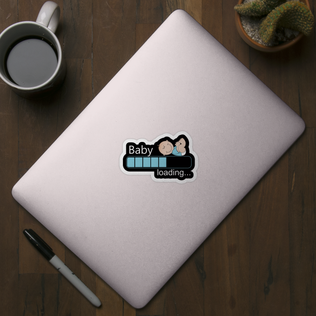 Baby loading - Pregnancy - Sticker | TeePublic