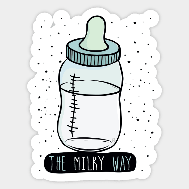 the milky way - Milk - Sticker | TeePublic
