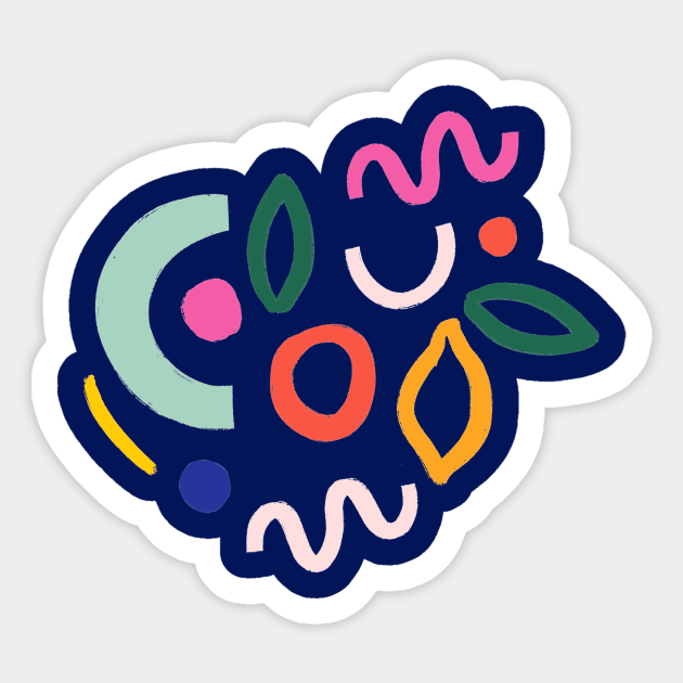 Abstract Shapes - Shapes - Sticker | TeePublic