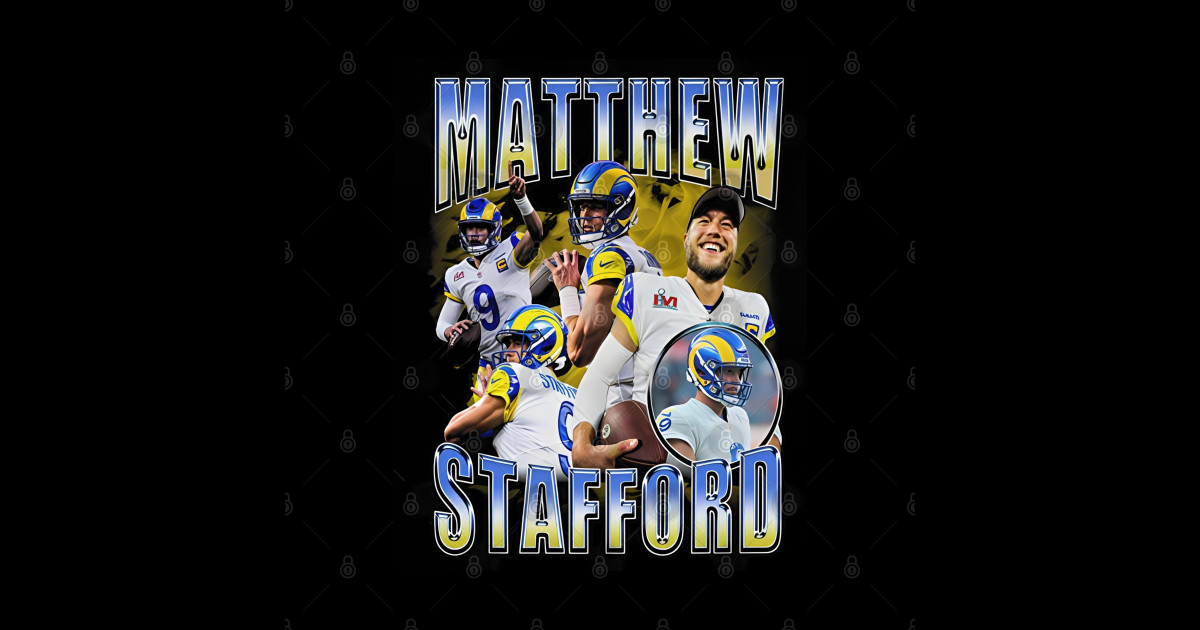 Matthew Stafford Vintage Bootleg - Matthew Stafford - Posters and Art ...