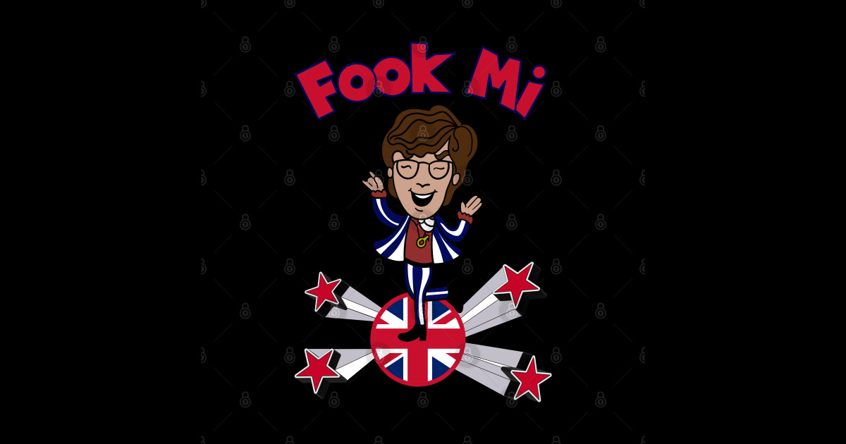 Fook Mi - Austin Powers - Sticker | TeePublic