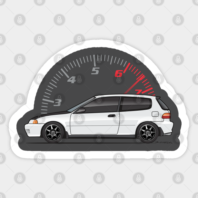 hatchback - Civic Eg - Sticker | TeePublic