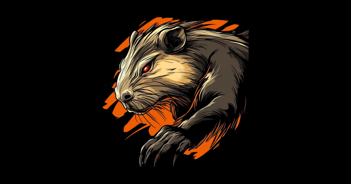 An abstract capybara face - Capybara - Posters and Art Prints | TeePublic