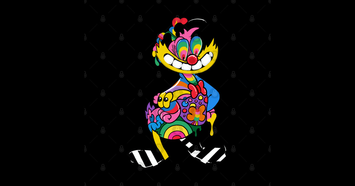 Trippy Cartoon Character - Trippy - Sticker | TeePublic