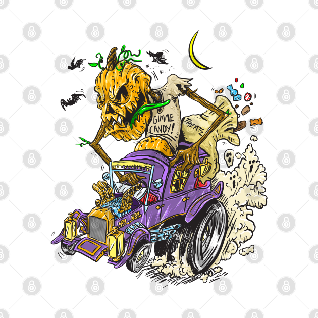 Halloween Hot Rod - Rat Fink - T-Shirt | TeePublic