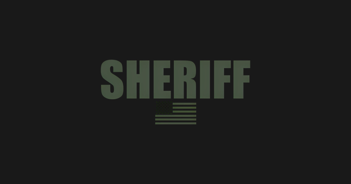 Sheriff Uniform Od Green - Od Green - T-Shirt | TeePublic