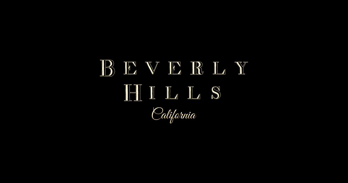 Beverly Hills, California - Elegant Design - Beverly Hills - Posters ...