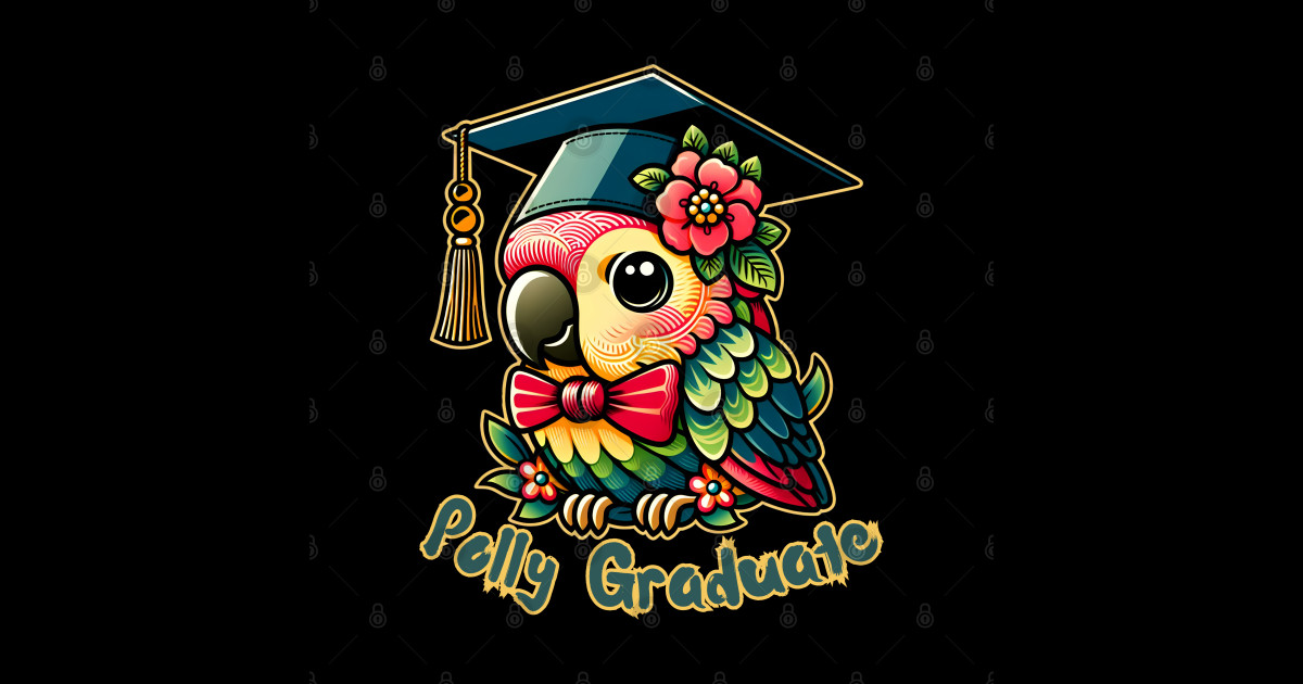Graduation parrot - Graduation - Sticker | TeePublic