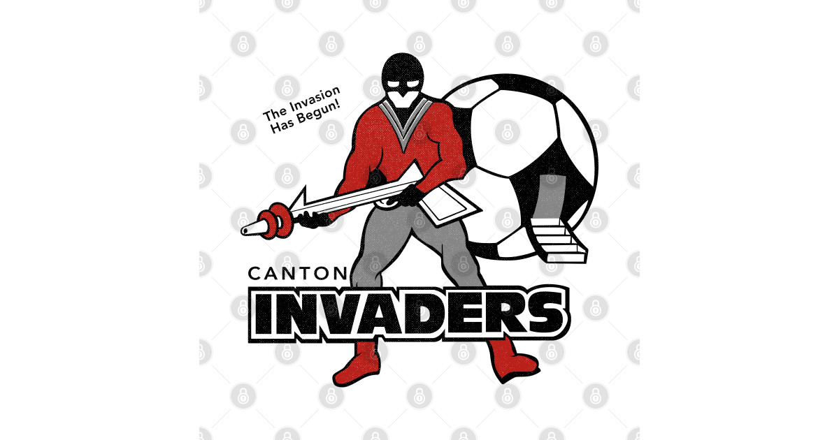 Defunct Canton Invaders Soccer 1991 - Ohio - T-Shirt | TeePublic