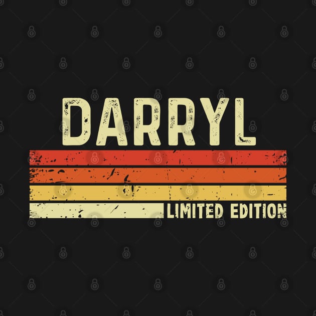 Darryl Name Vintage Retro Limited Edition Gift - Darryl - T-Shirt ...
