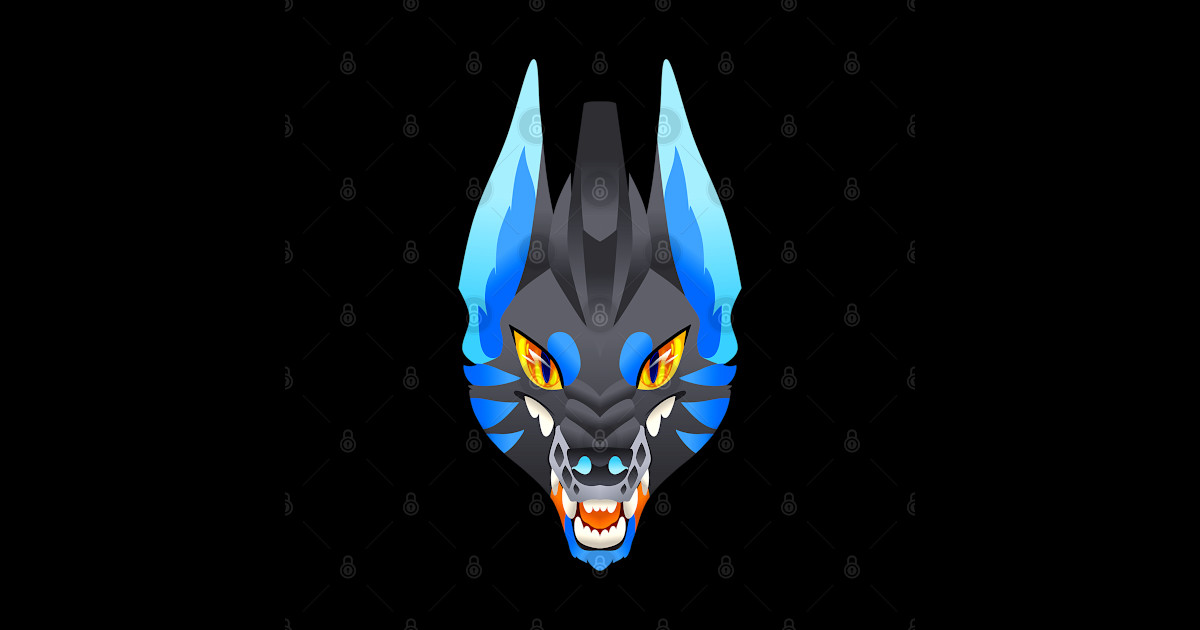 Raze Dinodog Cutout Bust - Furry - Sticker | TeePublic