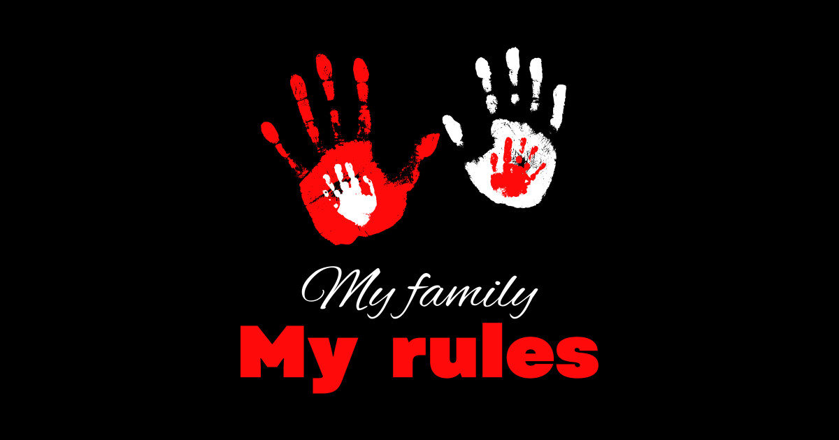 My family my rules cute minimalistic design - Family Reunion - Sticker ...