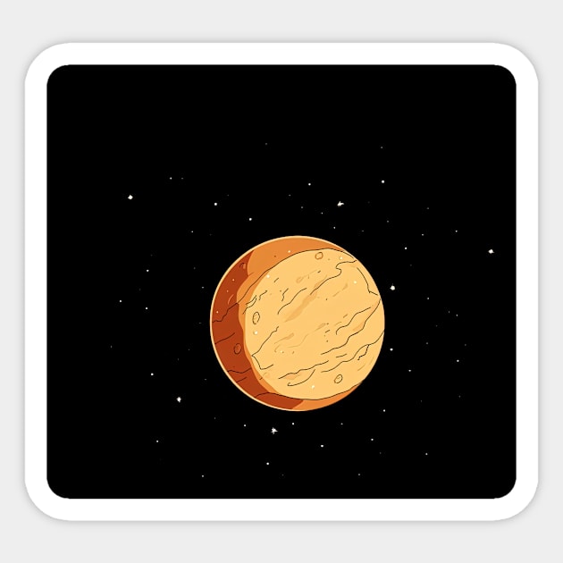 Venus, planet | Anime style - Venus Planet - Sticker | TeePublic