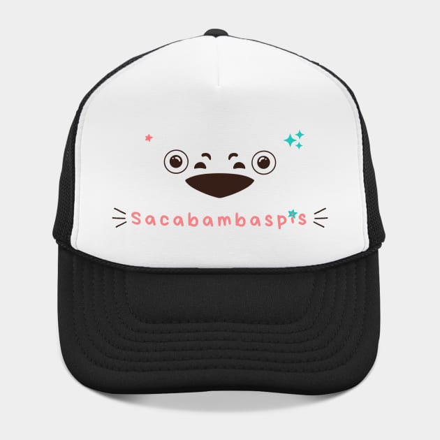 Smiling Sacabambaspis Fish Face Cute Kawaii - Paleontology - Hat ...