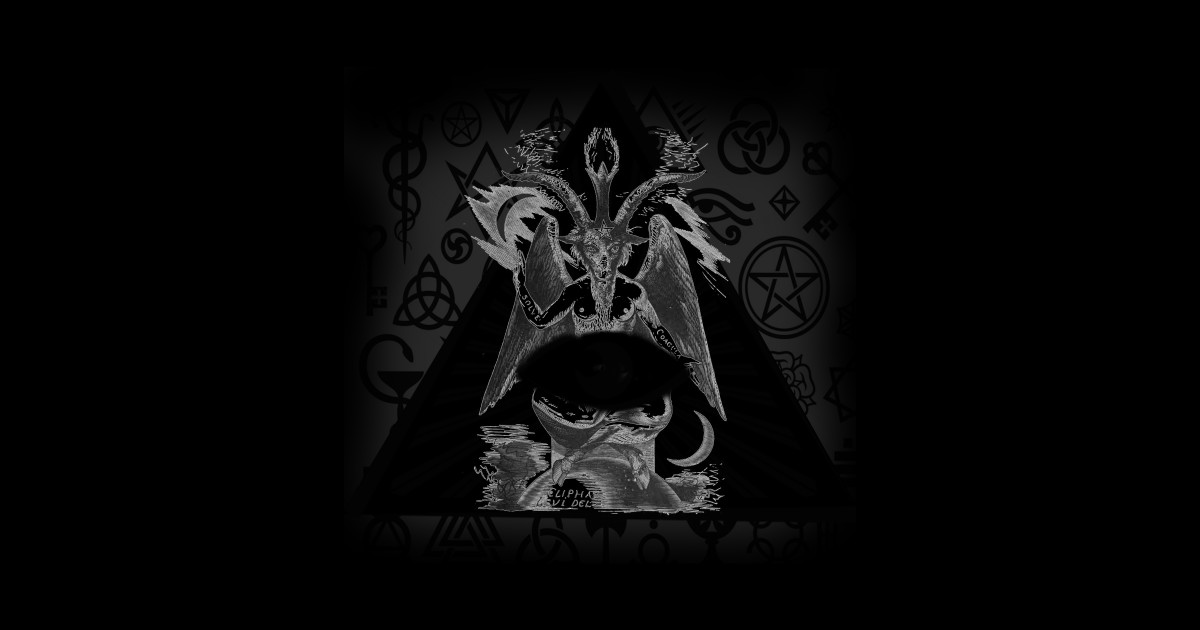 Copy of Baphomet in Pyramid of All Seeing Eye - Baphomet - Magnet ...