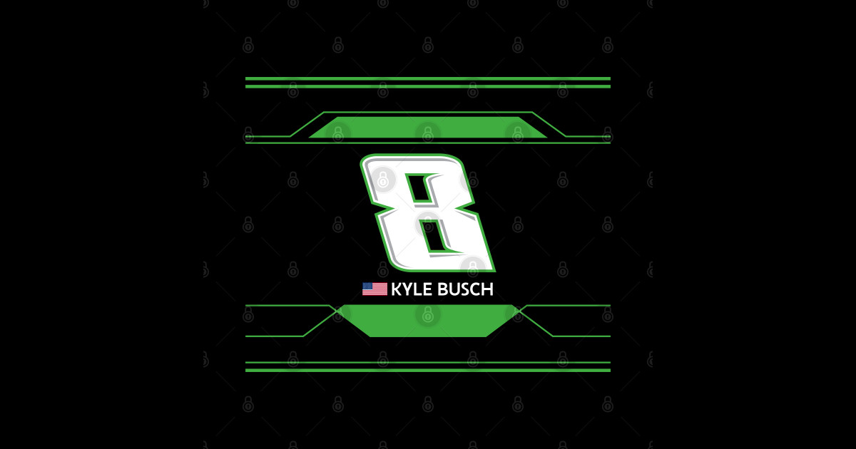 Kyle Busch #8 2023 NASCAR Design - Kyle Busch - Sticker | TeePublic