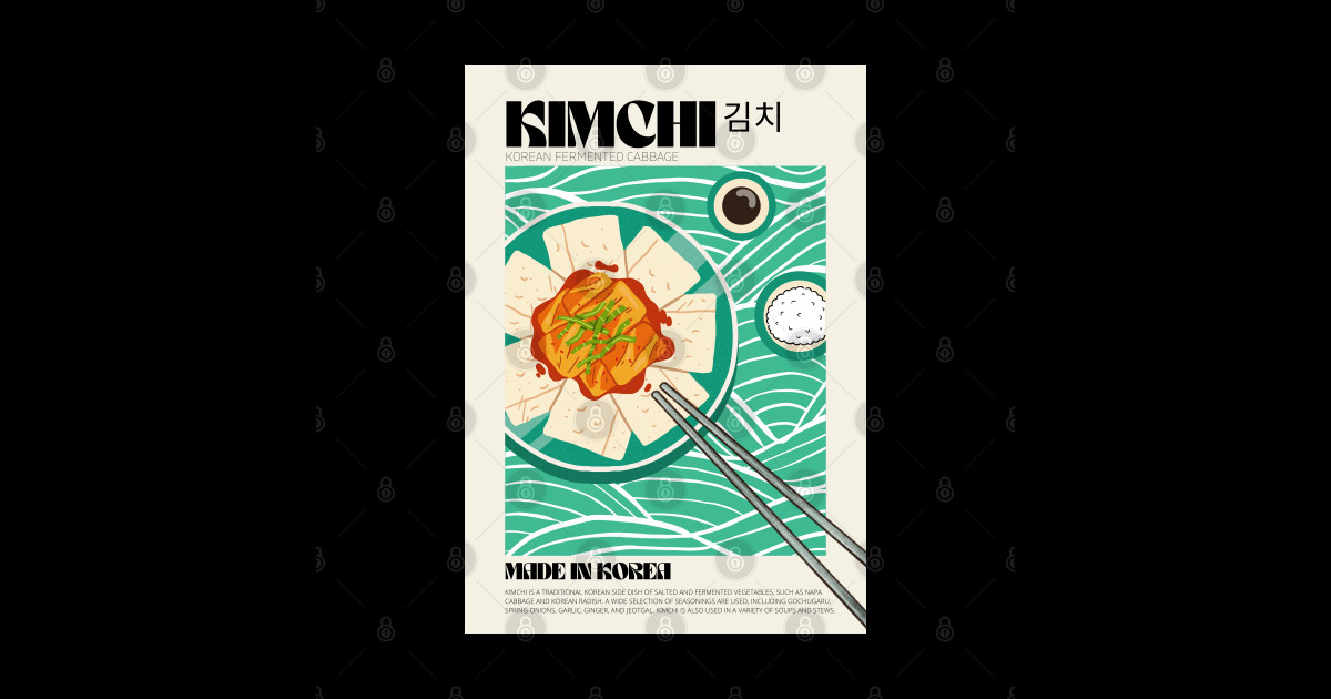 Kimchi - Kimchi Lover - Sticker | TeePublic