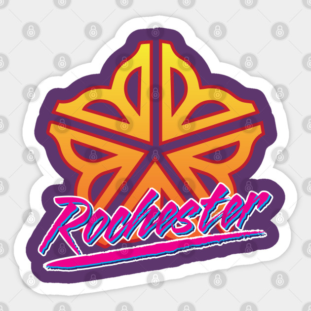Officially Licensed Retro Rochester Logo - Rochester - Sticker | TeePublic