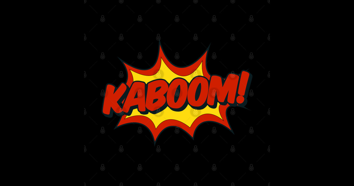 Kaboom! Comic Effect - Comic - Sticker | TeePublic