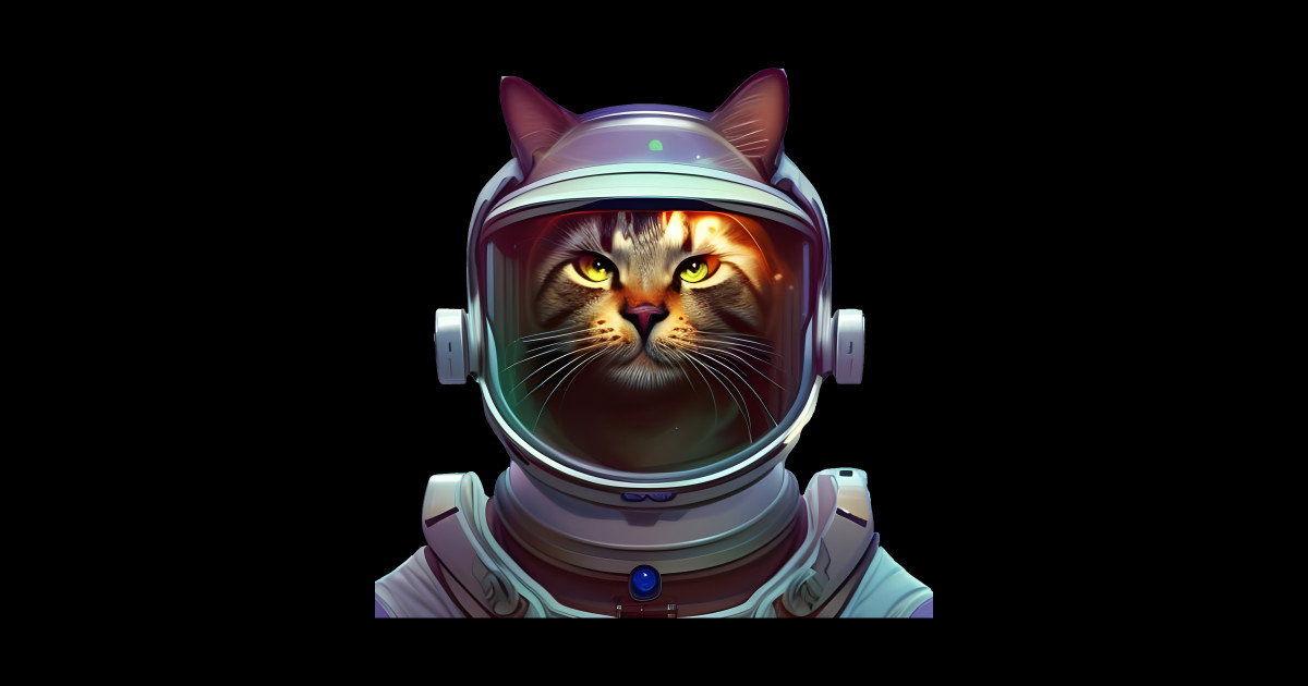 Space Cadet - Astronaut Cat - Sticker | TeePublic