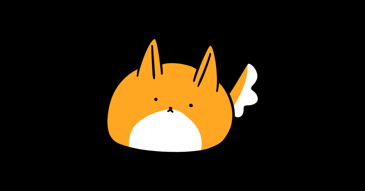 Pointy-Eared Dog Blob - Dog - Sticker | TeePublic