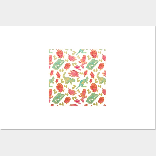 Australian native Flora and Fauna Print - Flower - Posters and Art ...