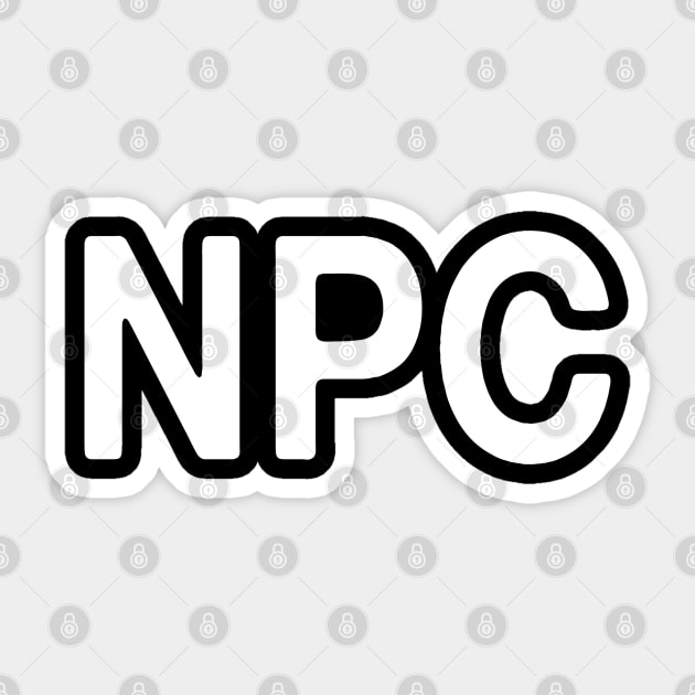 NPC - Npc - Sticker | TeePublic