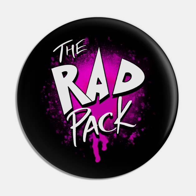 The Rad Pack Logo (Paint Pack) - Radpack - Pin | TeePublic