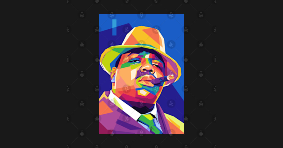 The Notorious BIG Wpap Art - The Notorious Big - T-Shirt | TeePublic