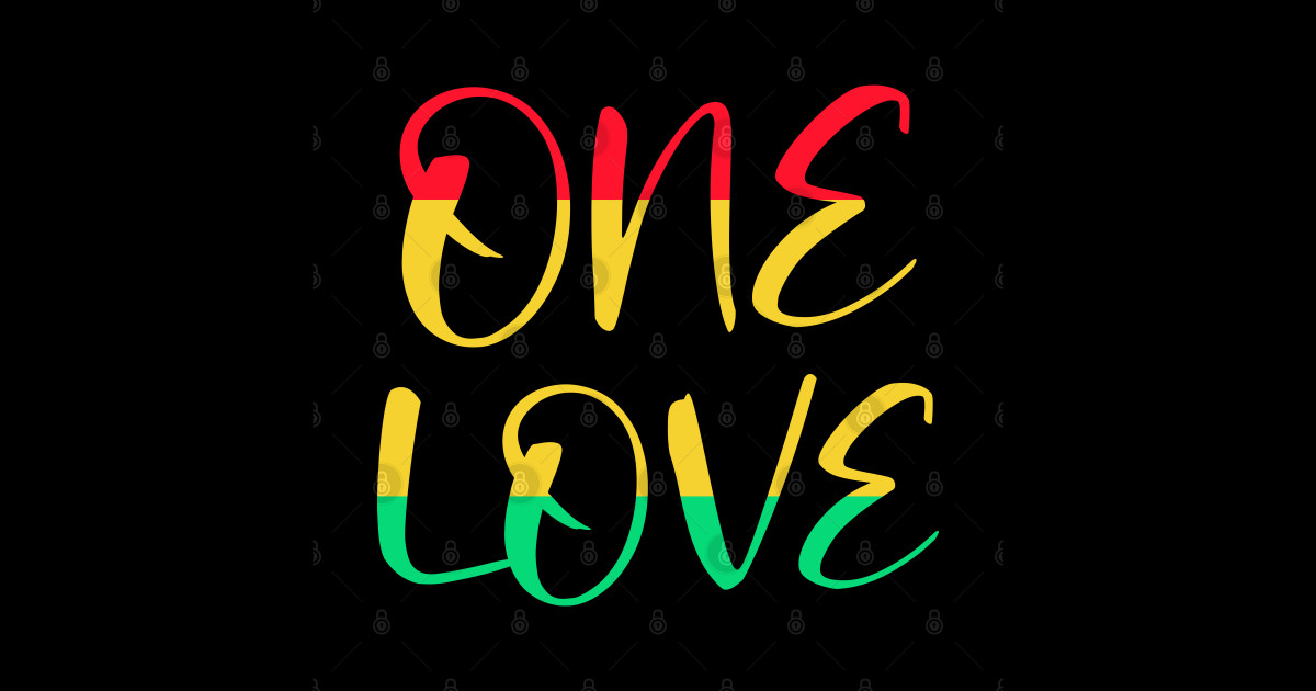 One Love - One Love - Sticker | TeePublic