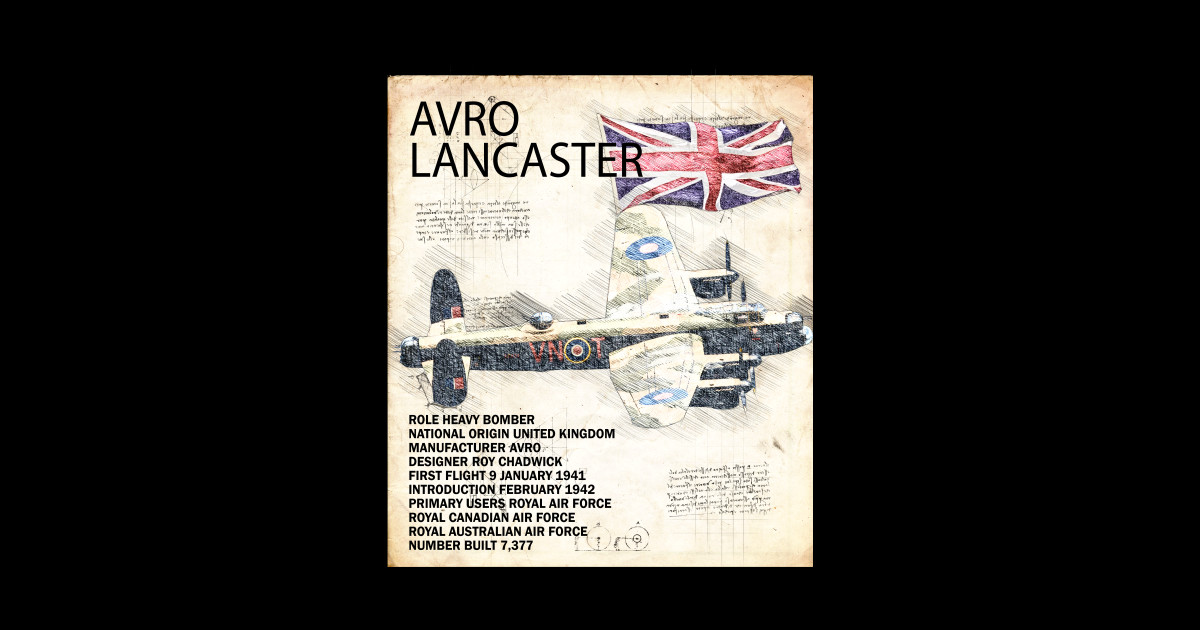 Lancaster Bomber Airplane RAF Aircraft WW2 Plane Aeroplane - Lancaster ...