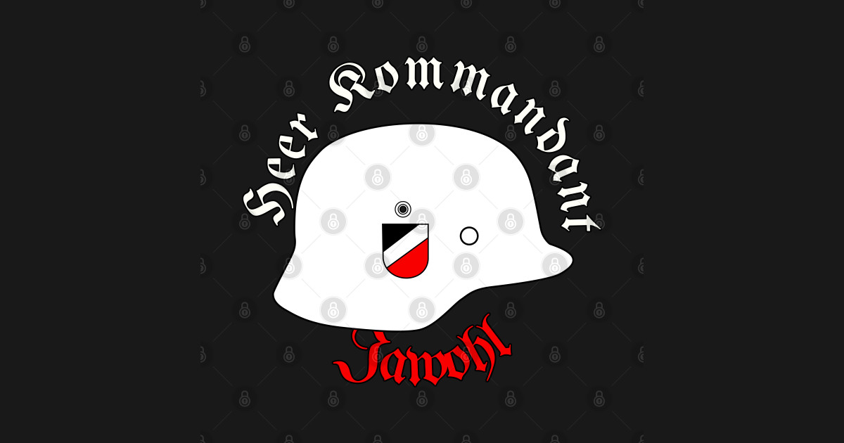 German Soldier Jawohl Heer Kommandant - German - T-Shirt | TeePublic