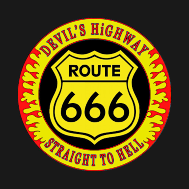 Route 666 Colour - Highway - T-Shirt | TeePublic