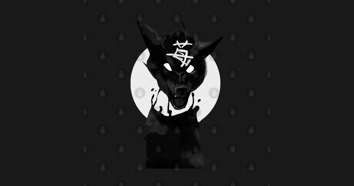 Inugami Japanese Demon Dog Spirit Yokai - Demon Dog - T-Shirt | TeePublic
