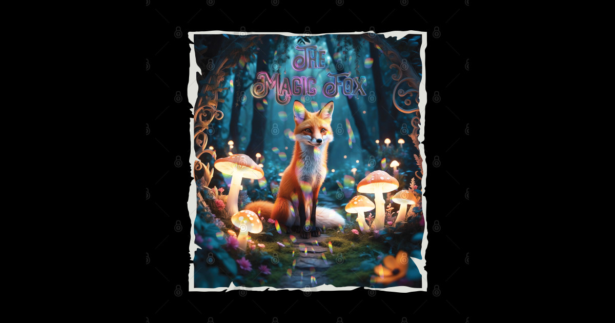 The Magic Fox - Fairytale - Sticker | TeePublic