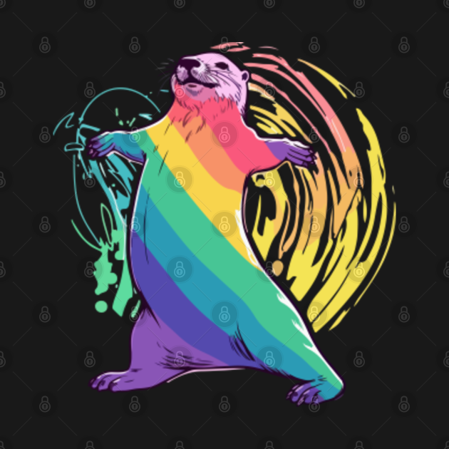 Gay Pride Otter Lgbt Gay Pride Otter T Shirt Teepublic