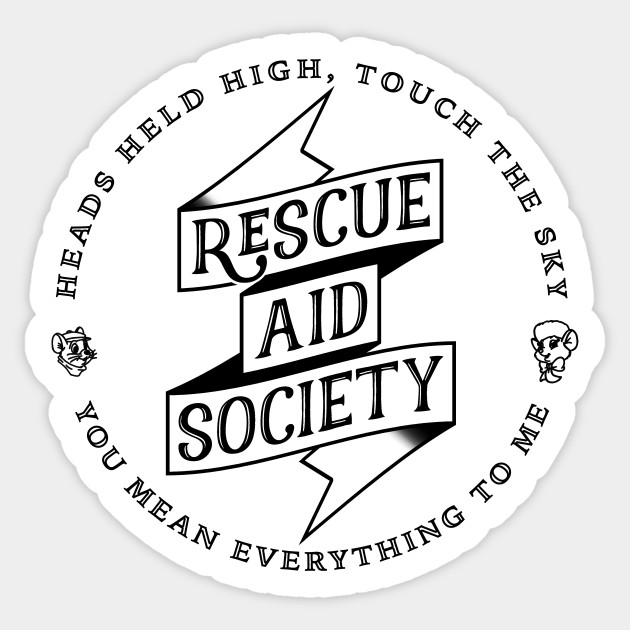 Rescue Aid Society - The Rescuers - Sticker | TeePublic