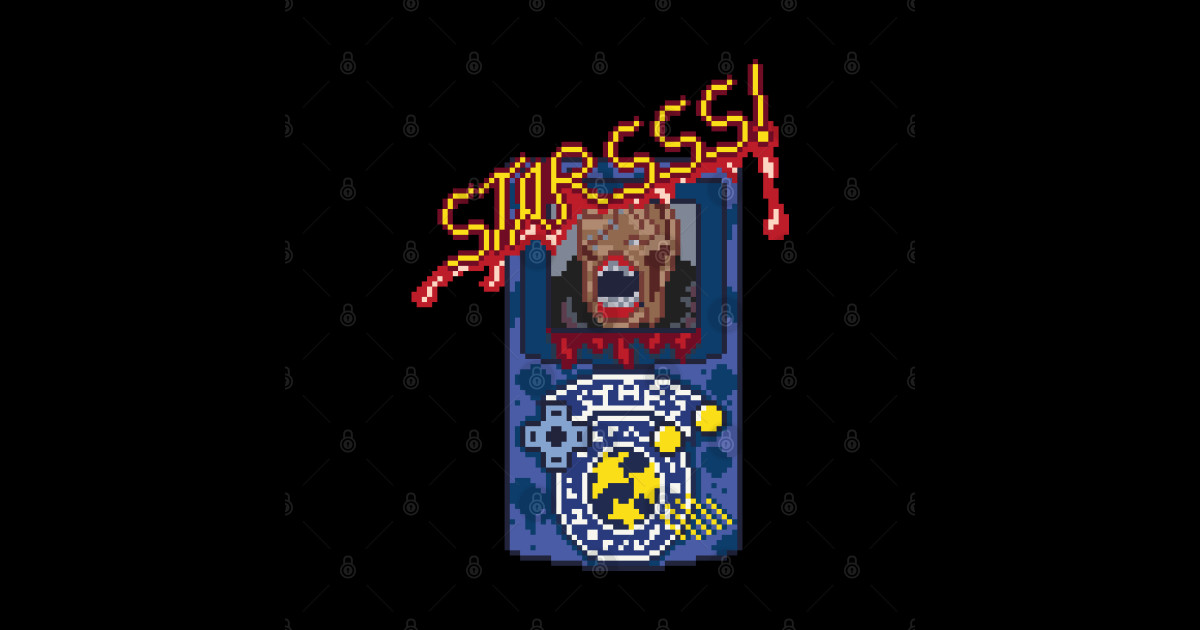 Resident Evil 3 Handheld Pixel Art - Resident Evil - Sticker | TeePublic
