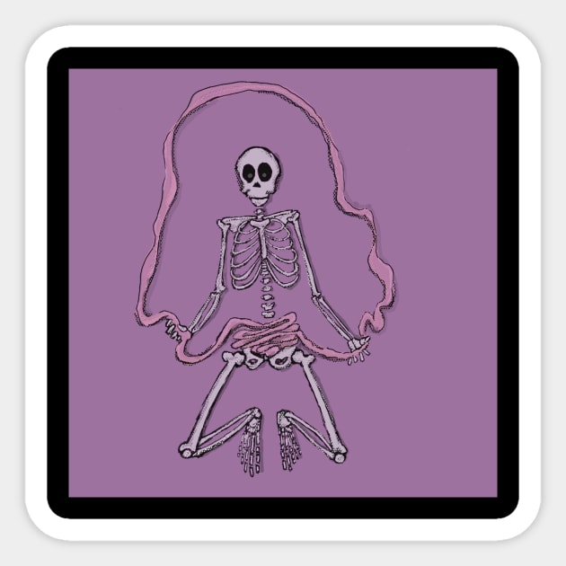 Skeleton Jump Rope - Skeleton Jumping Rope - Sticker | TeePublic