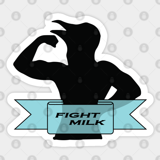 FIGHT MILK Logo - Iasip - Sticker | TeePublic
