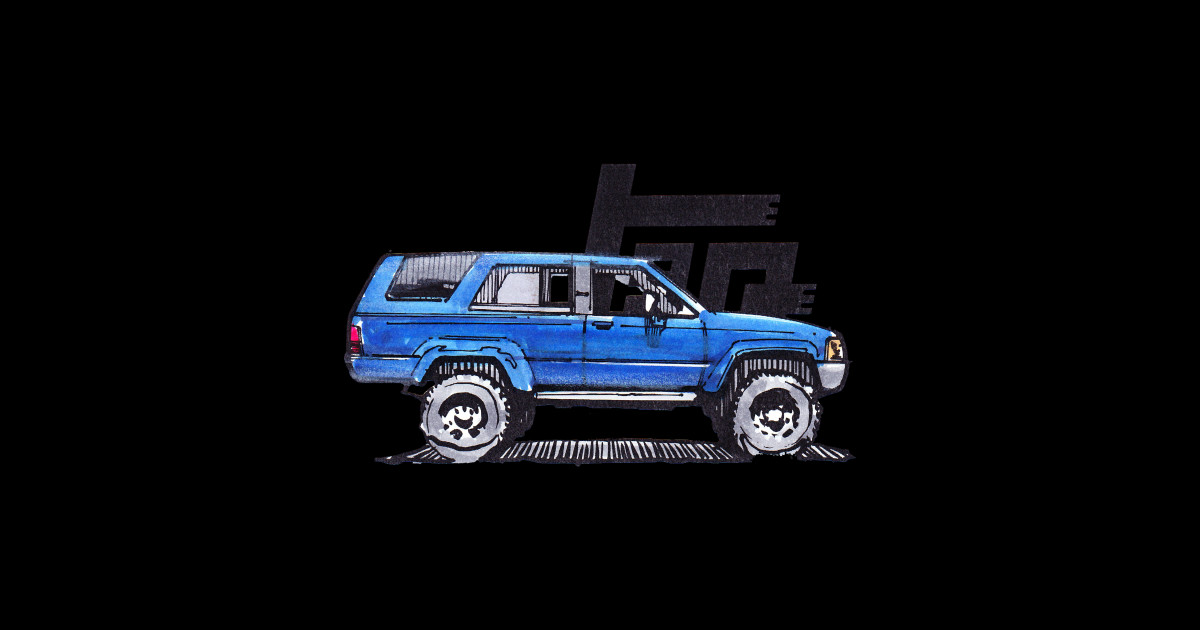1st Gen 4Runner TRD - Royal Blue - 4runner - Pin | TeePublic