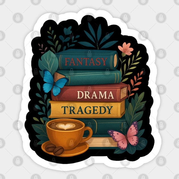 Fantasy-Drama-Tragedy - Fantasy Drama Tragedy - Sticker | TeePublic