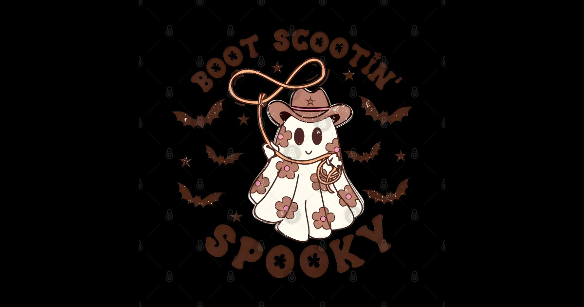 Boot Scootin' Spooky Western Ghost - Spooky - Shorts | TeePublic