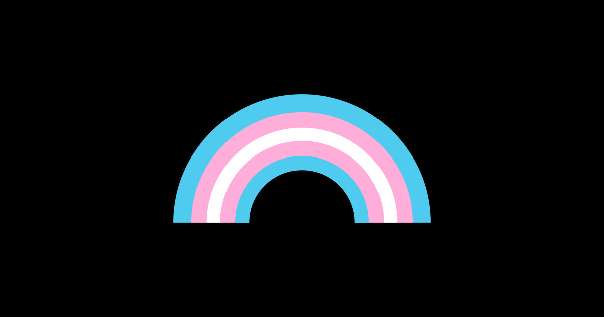 Transgender Rainbow - Transgender - Sticker | TeePublic