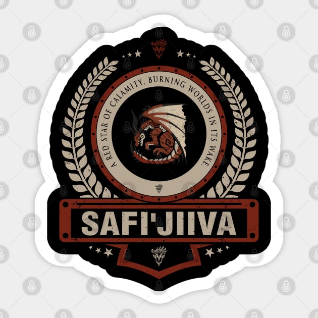 SAFI'JIIVA - SHIELD - Monster Hunter - Sticker | TeePublic