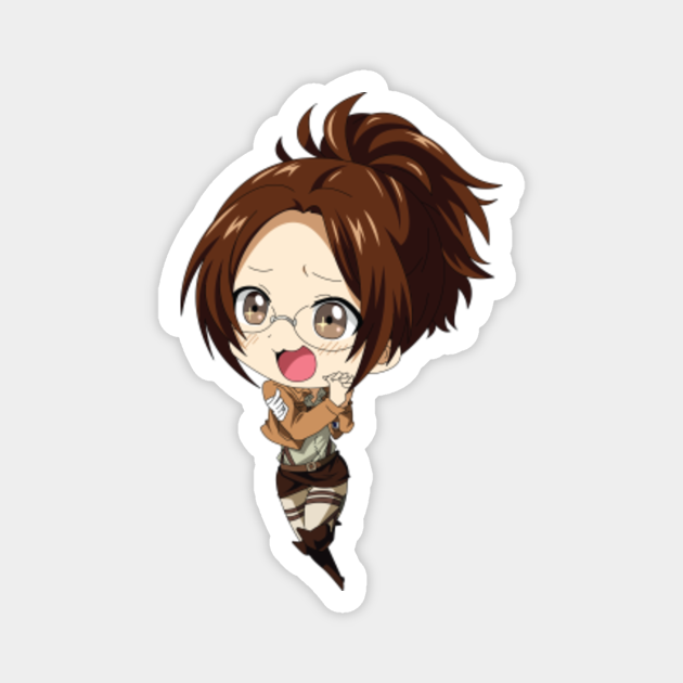 Chibi Hange Zoe Attack On Titan Hange Zoe Magnet Teepublic