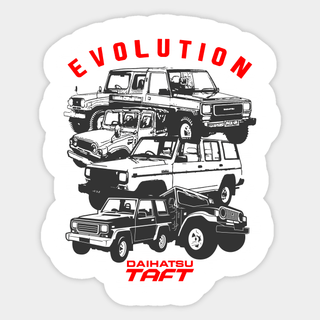 Daihatsu taft evolution - Taft Evolution - Sticker | TeePublic