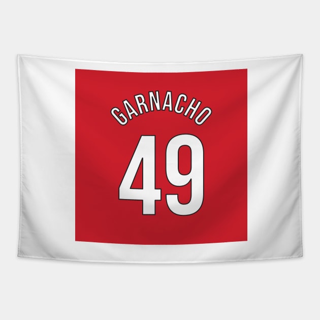 Garnacho 49 Home Kit - 22/23 Season - Alejandro Garnacho - Tapestry ...