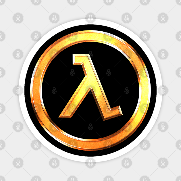 Half Life Lambda Symbol (Variant) - Half Life - Magnet | TeePublic