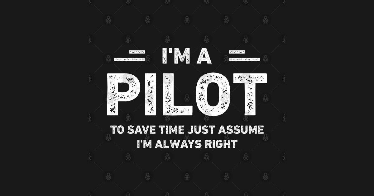 I Am a Pilot Vintage Funny Pilot - Pilot Funny - T-Shirt | TeePublic